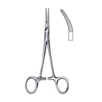 Pinza kelly hemostática de 14 cm curva | Beracahmedica